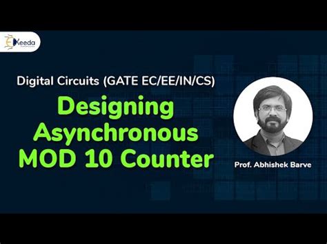 Asynchronous MOD 10 Counter Design In Digital Circuit Logic GATE Video Lecture Electronics