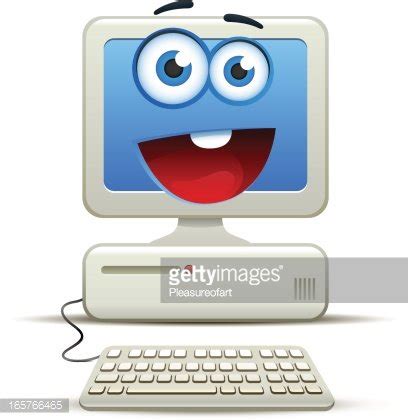 Smiling Computer Stock Clipart Royalty Free FreeImages