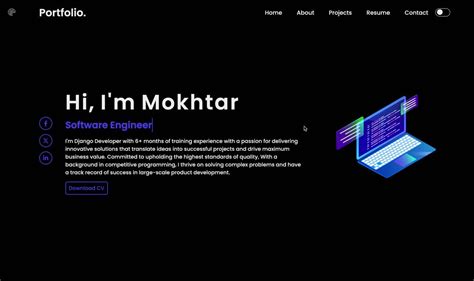 Ahmed Mokhtar On Linkedin Portfoliobeta Webdevelopment Feedbackwelcome Opensource Frontend