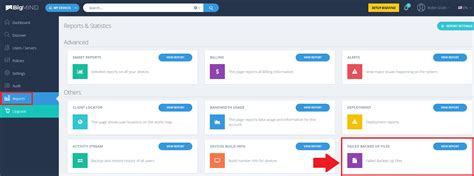 failed backed up files report in bigmind bigmind wiki