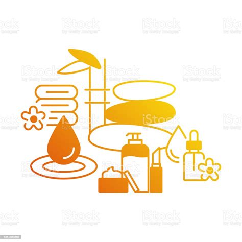 일러스트 스파 와 뷰티 컨셉의 벡터 세트 웹 페이지 배너 포스터 인쇄 등을 위한 라인 아트 스타일 배경 디자인 벡터 일러스트레이션 0명에 대한 스톡 벡터 아트 및 기타