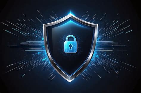 Abstract Background Digital Concept Cybersecurity Shield Anti Virus Malware Spy Protection Cyber