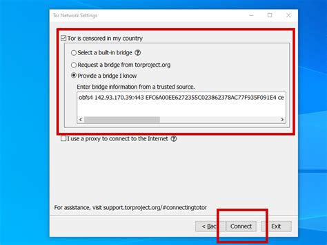 Use Tor Public Bridges Windows