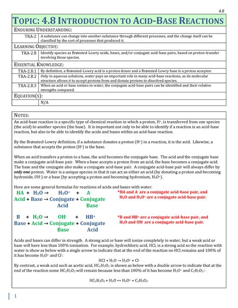 4 8 Introduction To Acid Base Reactions Babe 4 1 TOPIC 4 INTRODUCTION TO ACID BASE