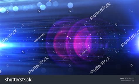 Technology Background Binary Code Flying Through Stock Illustration