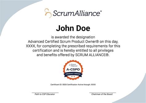 Advanced Certified Scrum Product Owner® A Cspo® Certification Training