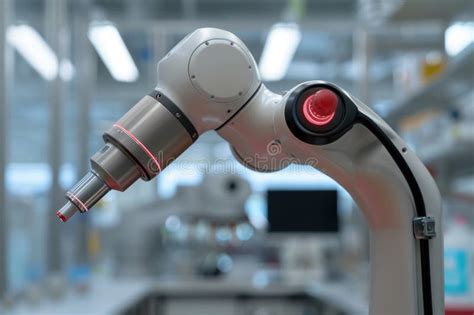Close Up Of A Robotic Arm In A Modern Industrial Setting Stock Illustration Illustration Of