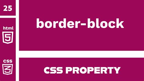 Css Property Border Block Explained