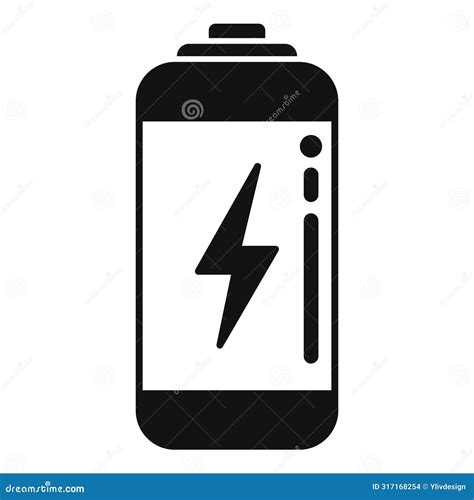 Full Energy Battery Icon Simple Vector Load Indicator Stock