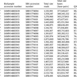Descriptive Information Of Raw Sequencing Data For Targeted Genome Download Scientific Diagram