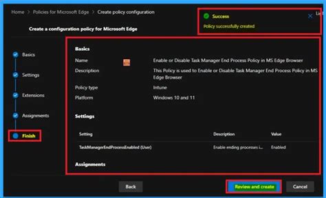 Enable Or Disable Task Manager End Process Policy In MS Edge Browser Using M Admin Center