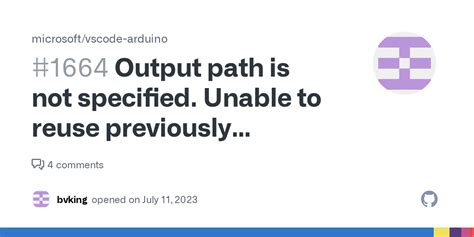 Output Path Is Not Specified Unable To Reuse Previously Compiled Files