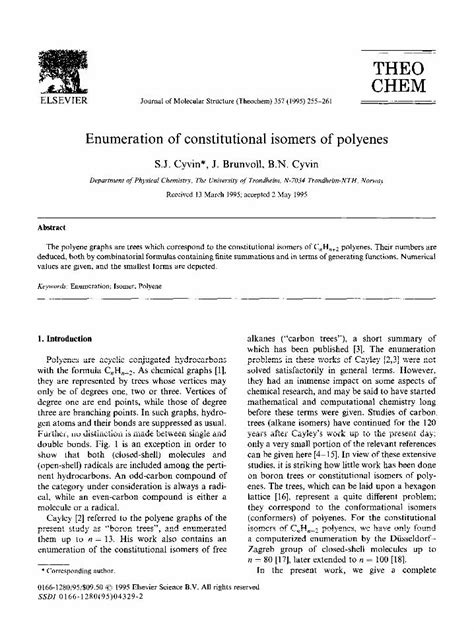 Pdf Enumeration Of Constitutional Isomers Of Polyenes Dokumen Tips