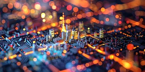 Urban Traffic Patterns Depicted On A City Map With Data Visualization