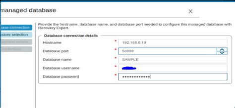 I Am Using Db2 Recovery Expert And Having Error With Adding Managed