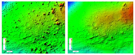 data terrain models constructed after vegetation filtering produced