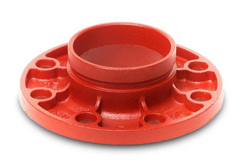 Grooved Red Flange Adapter Dn65 Pn16 Grooved Flange Ada
