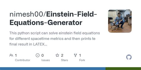 github nimesh00 einstein field equations generator this python script can solve einstein