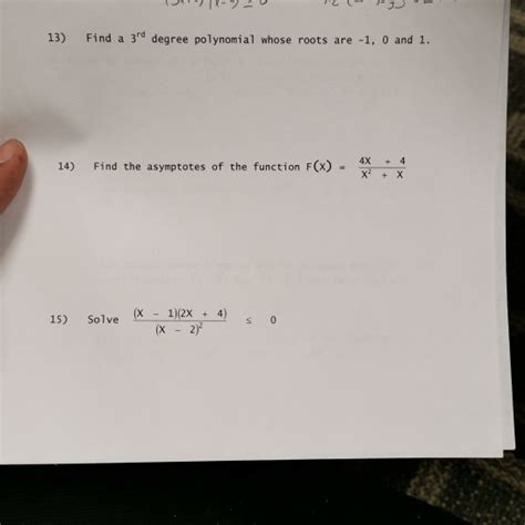Find Third Degree Polynomial Equation Given Roots Tessshebaylo