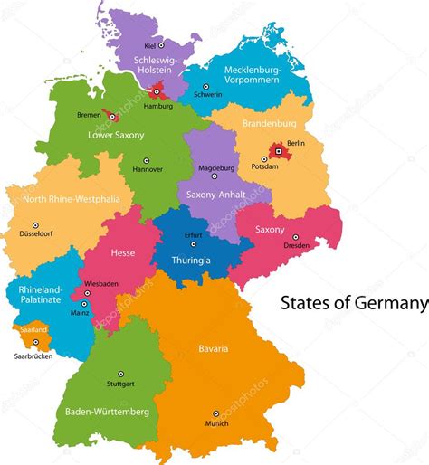 Germany Map — Stock Vector © Volina 1145048