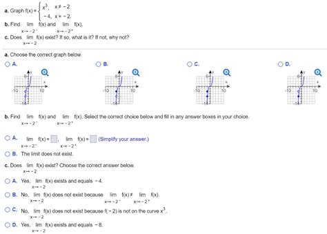 solved a graph f x x xz 2 b find lim f x and lim