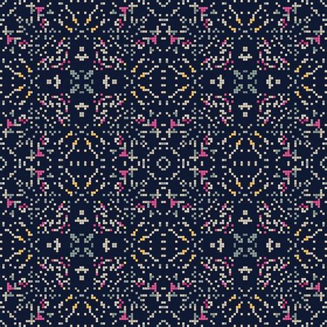 Premium Vector Decorative Pattern Made From Small Squares