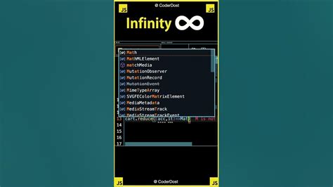 infinity in javascript javascript shorts hindi youtube