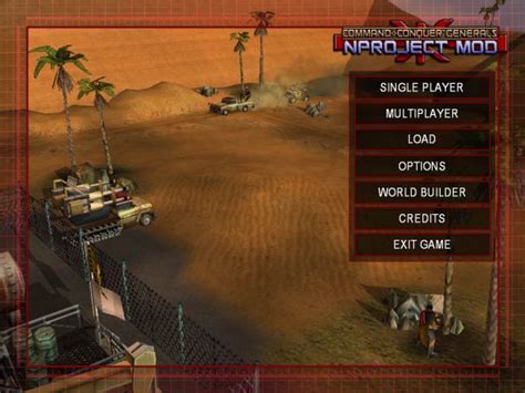Main Menu Version Image NProject Mod For C C Generals Zero Hour ModDB