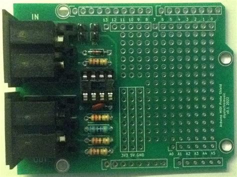 Arduino Midi Proto Shield Part 2 Simple Diy Electronic Music Projects