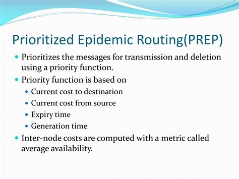 Ppt Epidemic Routing And Oracle Based Routing Powerpoint Presentation