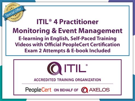 Itil® 4 Practitioner Monitoring And Event Management