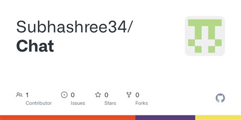GitHub Subhashree34 Chat