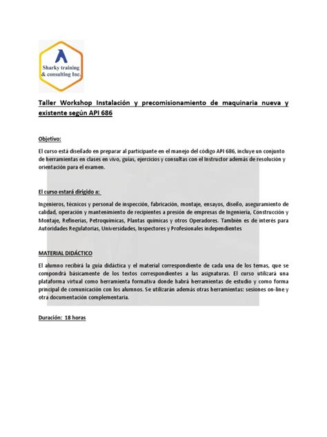 Taller Workshop Api 686 Pdf