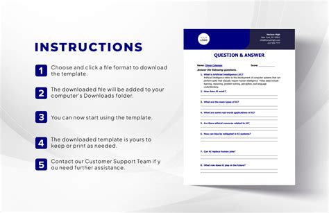 Question Answer Design Template In Word PDF Google Docs Download Template Net
