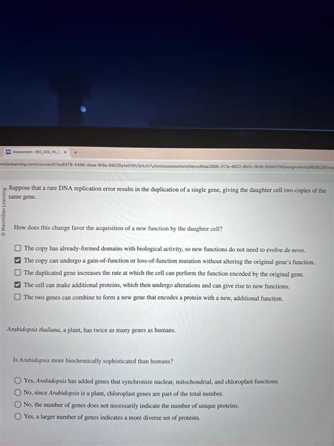 Solved Suppose That A Rare Dna Replication Error Results In The