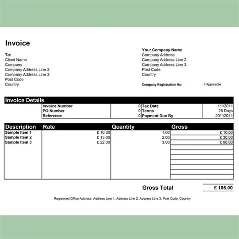 Excel Invoice Spreadsheet Within Free Invoice Templatesinvoiceberry The Grid System Excel Db