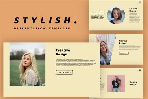 Stylish Google Slides Template Graphic By Alonkelakon Creative Fabrica