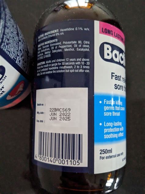 Bactidol Health And Nutrition Health Supplements Health Food Drinks And Tonics On Carousell