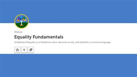 Equality Fundamentals Trailhead Salesforce Youtube
