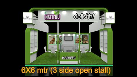 6x6 3 Side Open Stall Stalldesign Stall Exhibition 3dstalldesigning Youtube