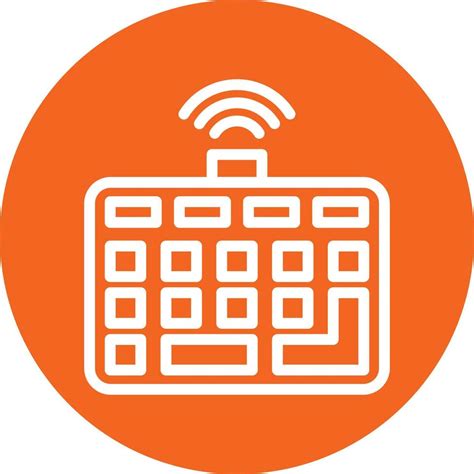 Wireless Keyboard Icon Style 12988802 Vector Art At Vecteezy