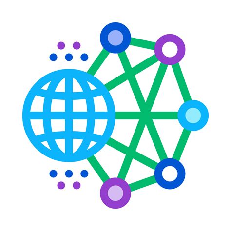 Worldwide Network Machine Learning Color Icon Vector Illustration 17587756 Vector Art At Vecteezy