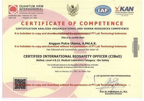 Biosafety Training Certificate At Kevin Blankenship Blog