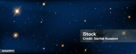 웹 배너의 개념입니다 마법의 색 은하계 사실적인 성운 별가루 빛나는 별이 있는 수평 공간 배경 무한한 우주와 별이 빛나는 밤하늘 배경 주제에 대한 스톡 벡터 아트 및 기타