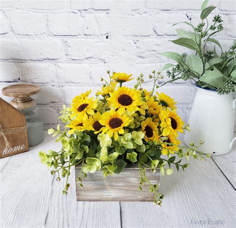 Dining Table Centerpiece Rustic Decor Living Room Urban Farmhouse Decor Kitchen Table Decor
