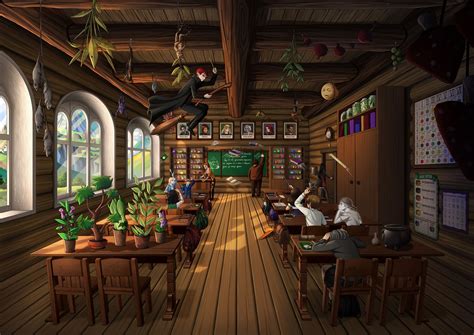 Potions Classroom At The Russian Magic School Podolskaya Diana Magic School Dnd World Map