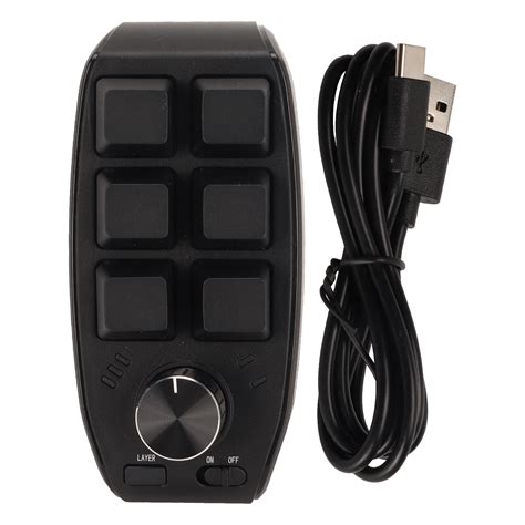 6 Key Mini Keypad With Knob Programmable Dual Mode Connection General