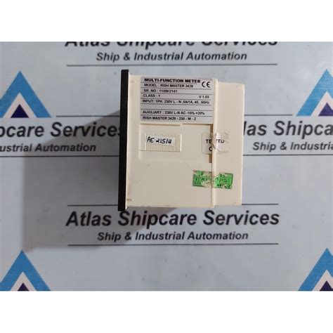 Rishabh Rish Master 3428 Multi Function Meter Atlas Shipcare Services
