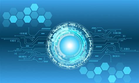 Premium Vector Abstract Blue Computer Technology Background With