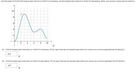 Solved A Find The Largest Open Interval S On Which F Is Chegg Com